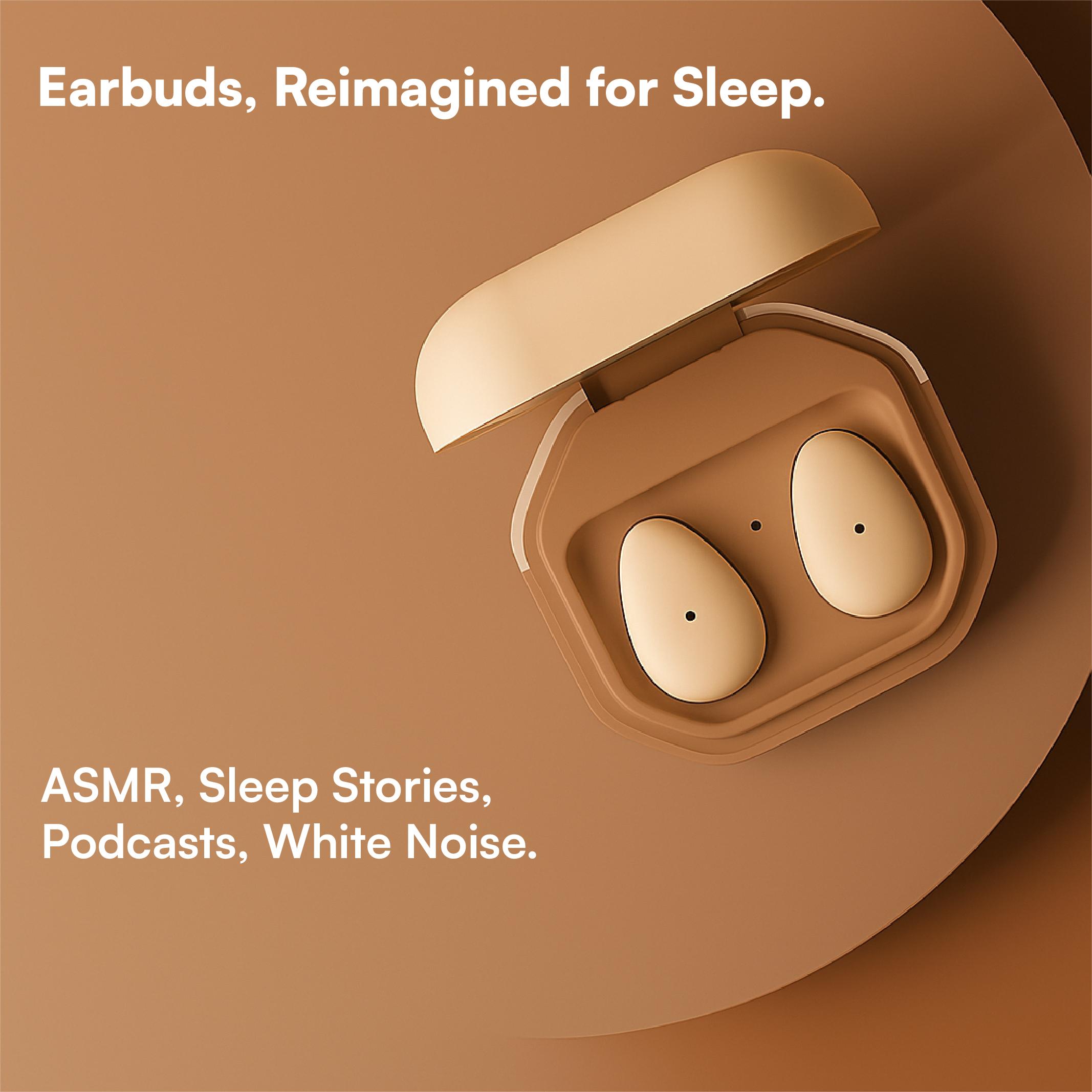 Nestu SleepBuds – Compact Wireless Earphones for ASMR, Stories & Deep
